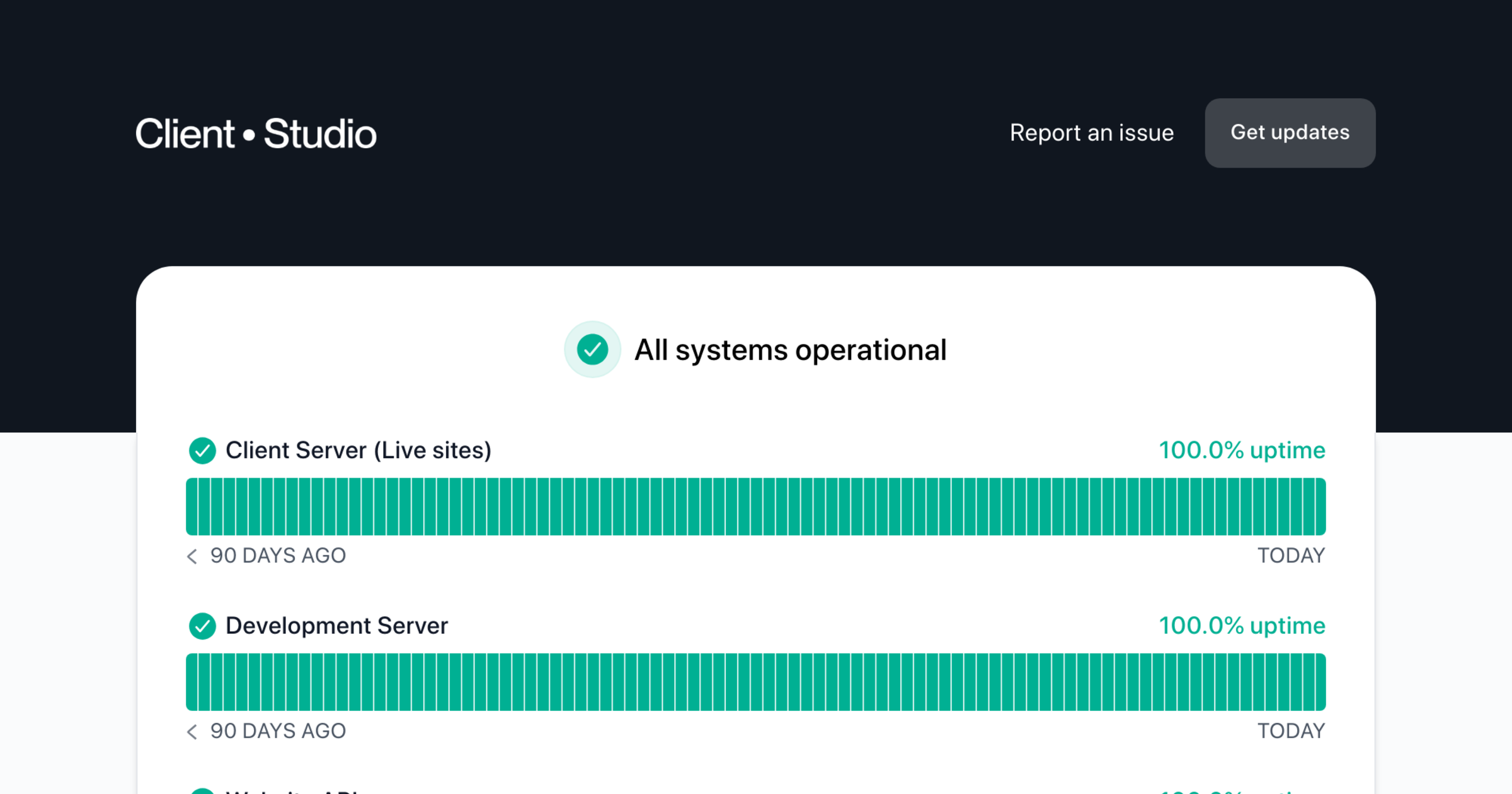 Client•Studio - Status